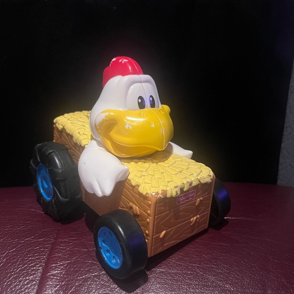 Mattel | Toys | Vintage Fisher Price Shake N Go Chicken Box Car Racer ...